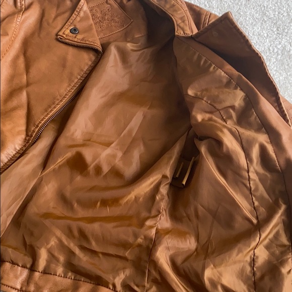 Jackets & Coats | Chestnut Faux Leather Jacket Xs | Poshmark